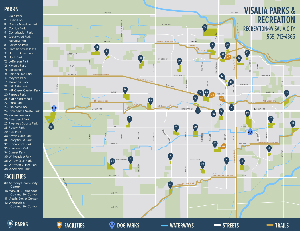City of Visalia - Parks & Trails